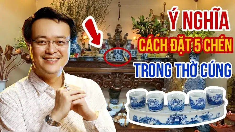 Đặt chén nước trên bàn thờ 3, 5 hay 7 ly mới hút lộc: Tưởng đơn giản ...